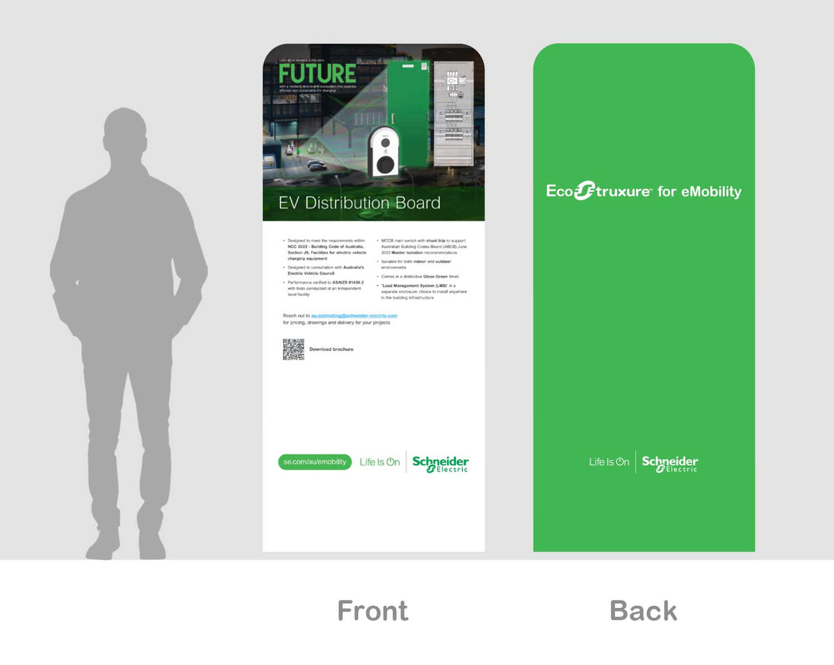 EV Distribution Board Stretch Fabric Media Wall – Zform