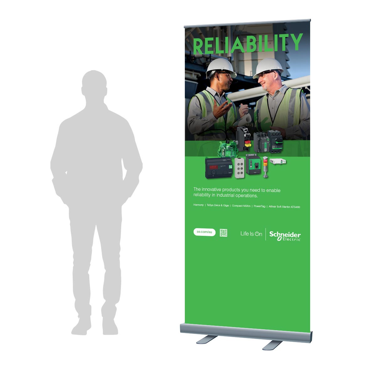 Schneider Electric RELIABILITY Pull Up Banner – Zform