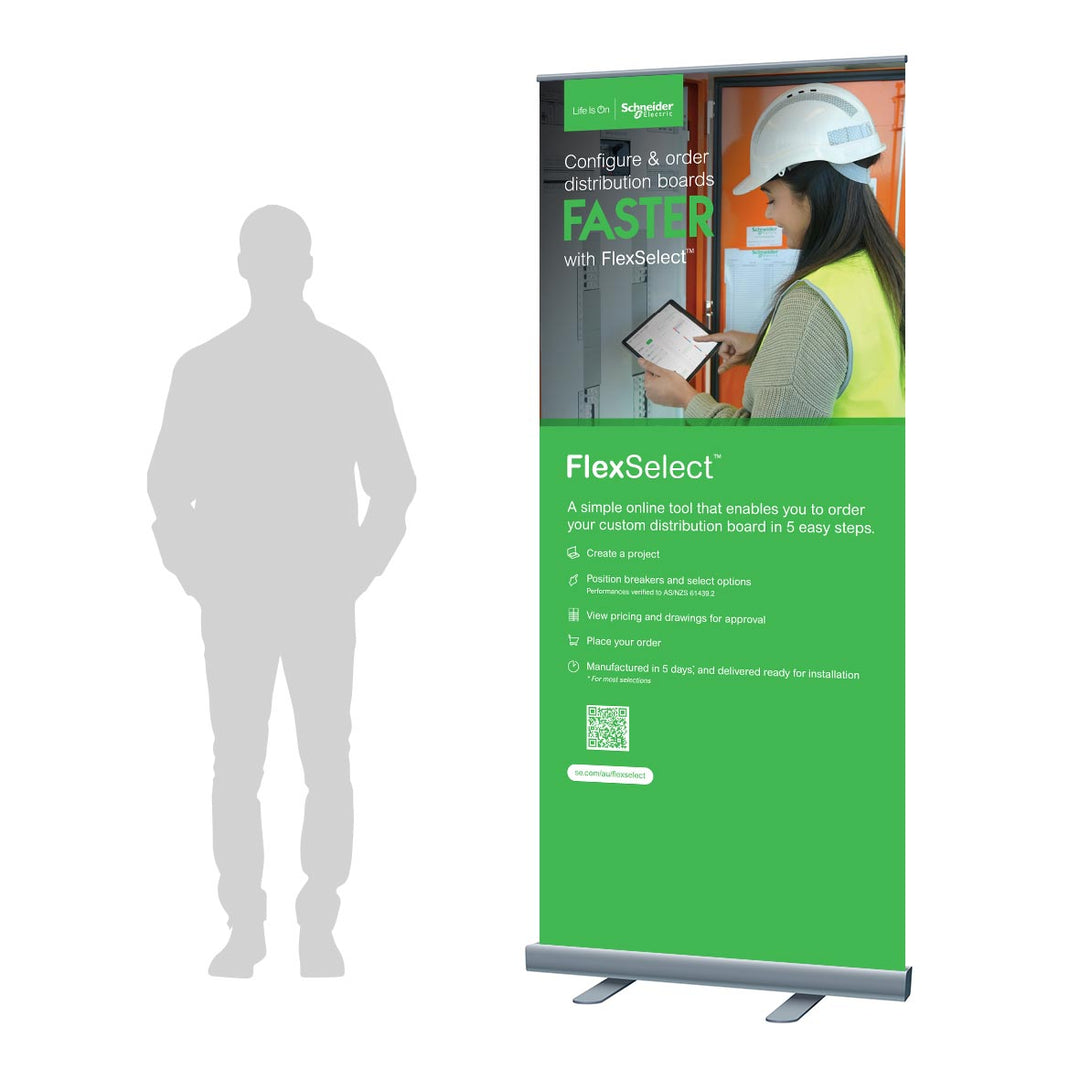 Schneider Electric FlexSelect Pull Up Banner – Zform