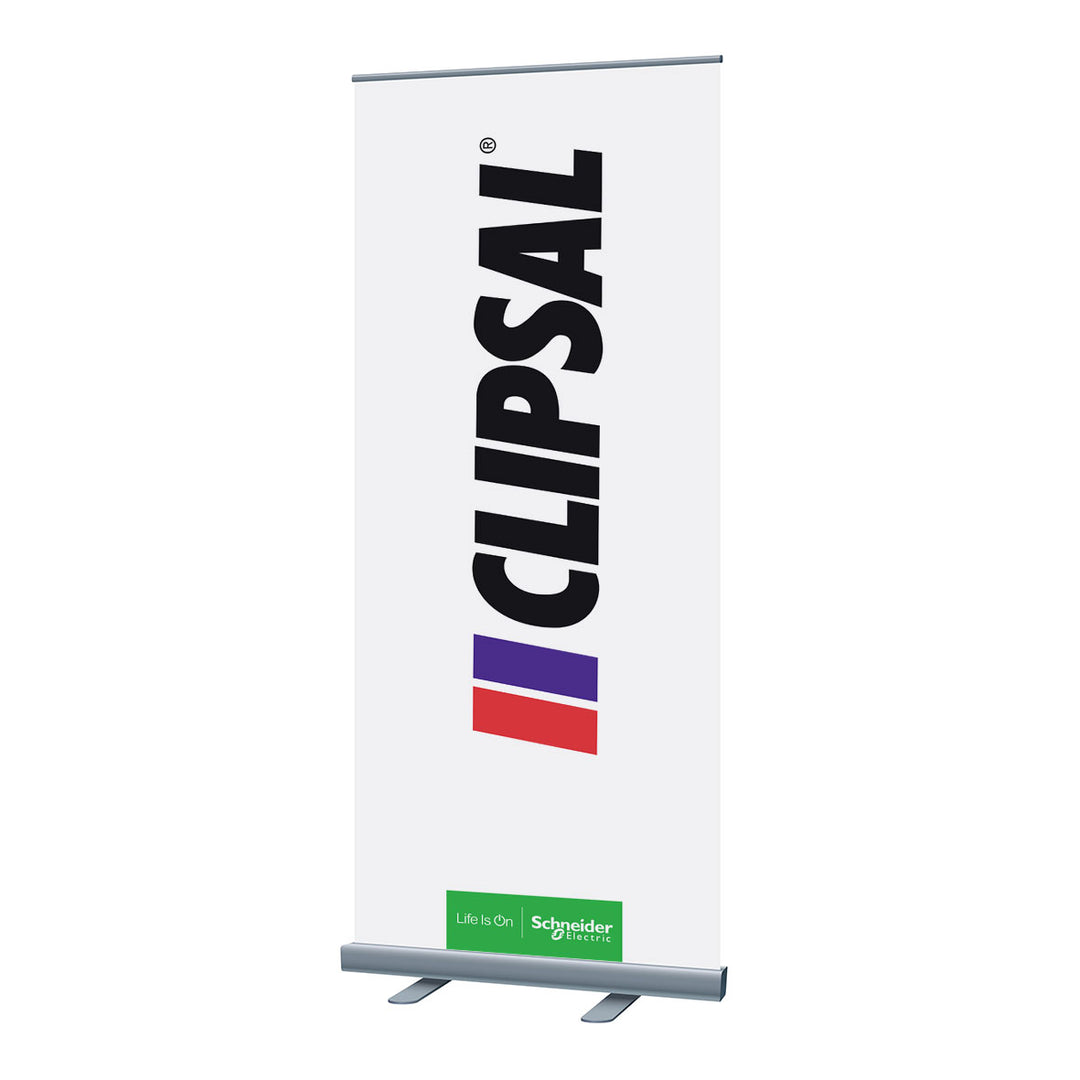 Clipsal Logo Pull Up Banner – Zform