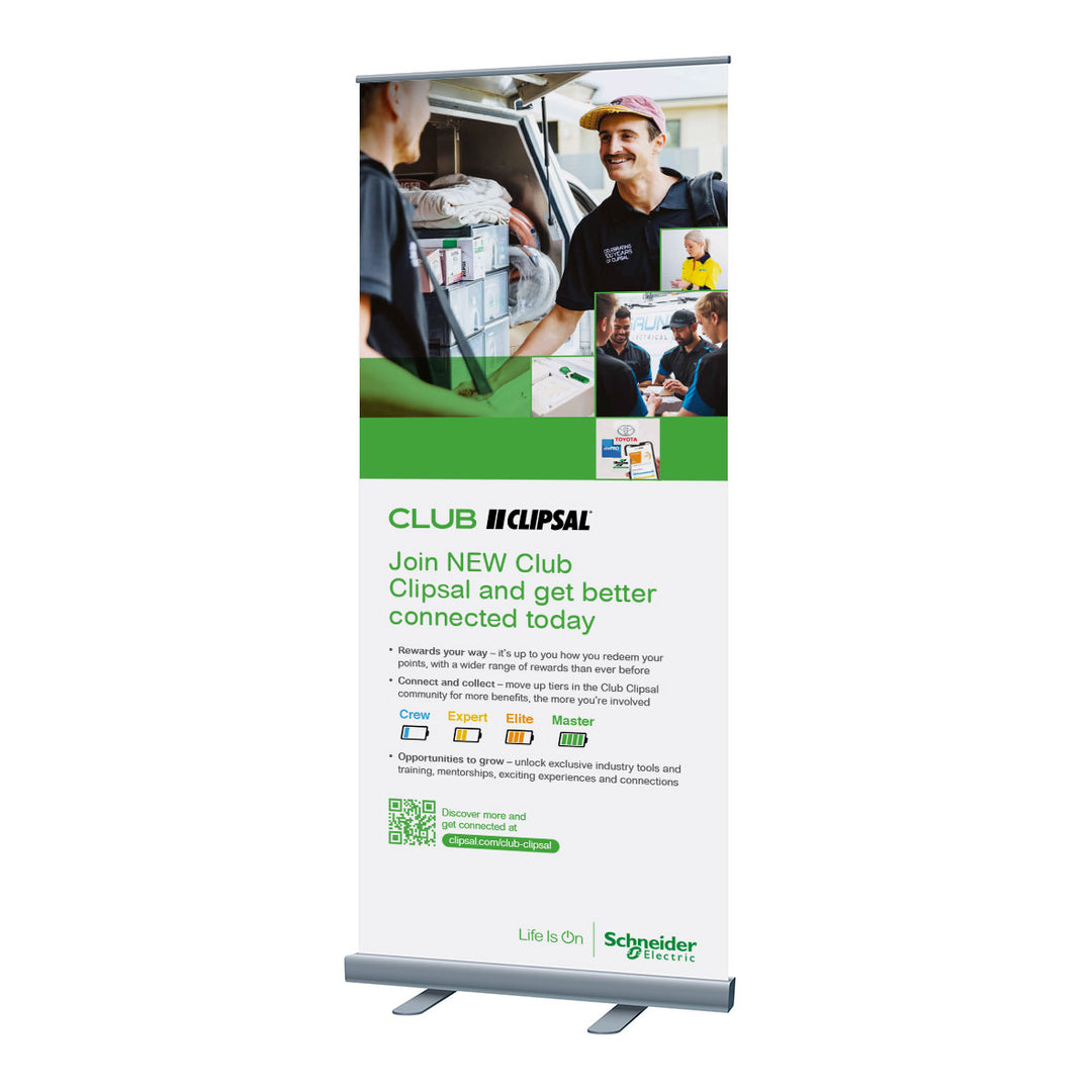 Club Clipsal Pull Up Banner – Zform