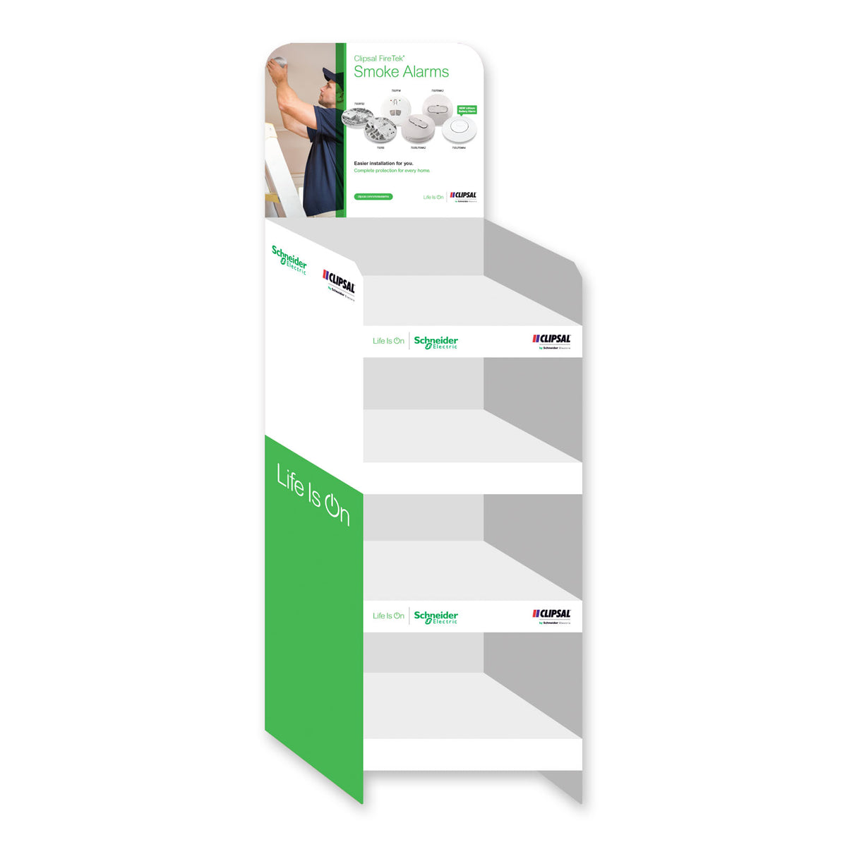 Smoke Alarm 4 Shelf Display – Zform